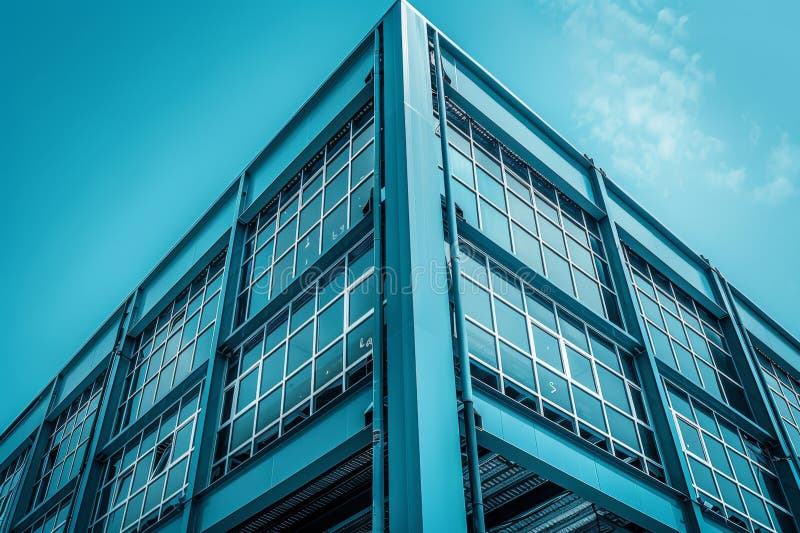 Rooftop Installation of Metal Framework by Construction Workers for ...