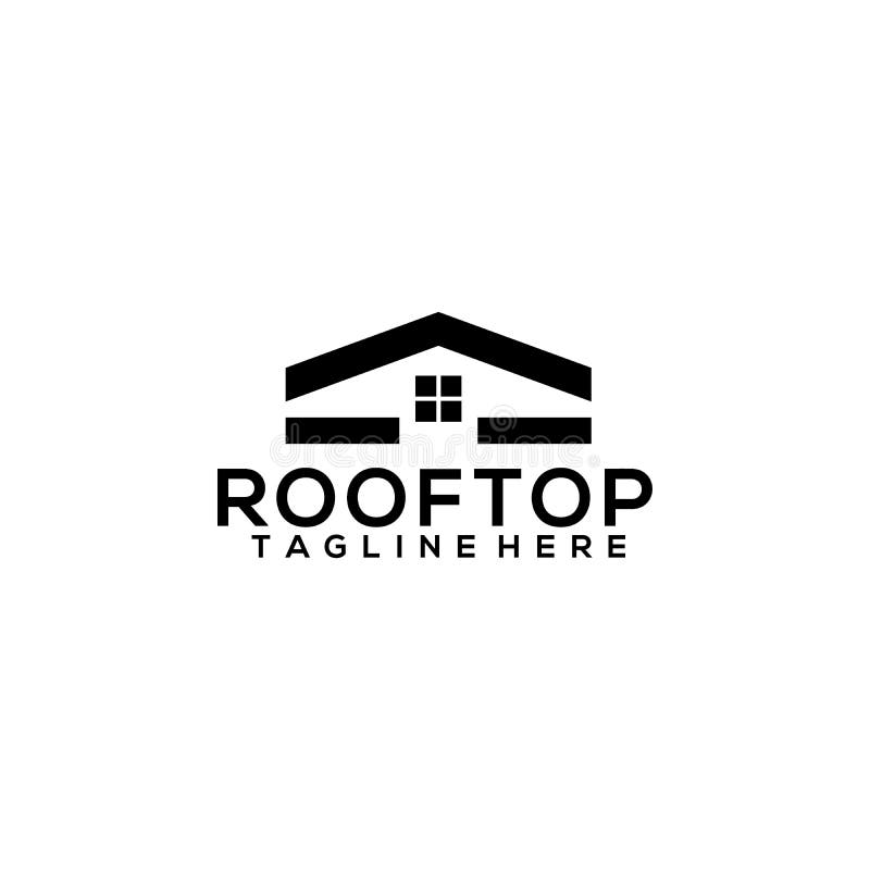 Rooftop Logo Concept Vector Isolated in White Background Stock Vector ...