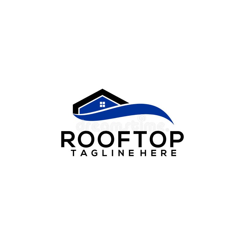 Rooftop Logo Concept Vector Isolated in White Background Stock Vector ...