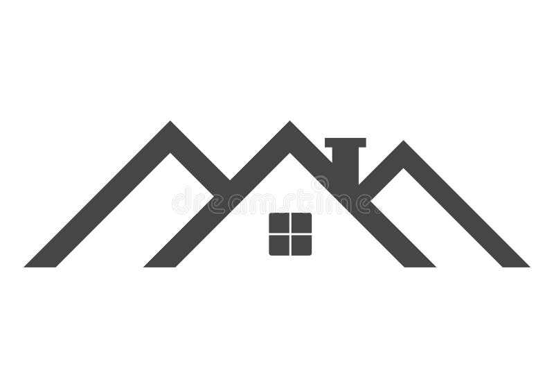Rooftop logo for design stock vector. Illustration of estate - 87657957