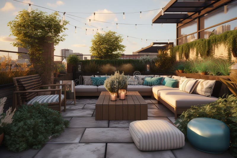 Rooftop Lounge: Create a Set of Images that Showcase a Chic, Modern ...