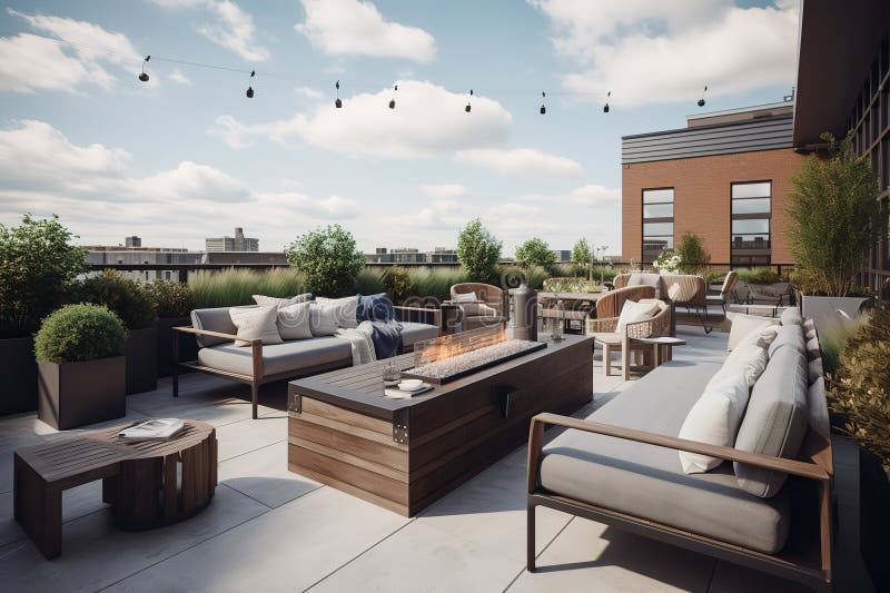 Rooftop Lounge: Create a Set of Images that Showcase a Chic, Modern ...