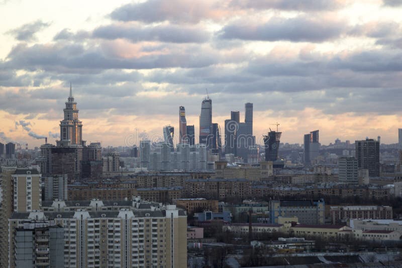 Rooftop in Moscow editorial photography. Image of moscow - 78785242