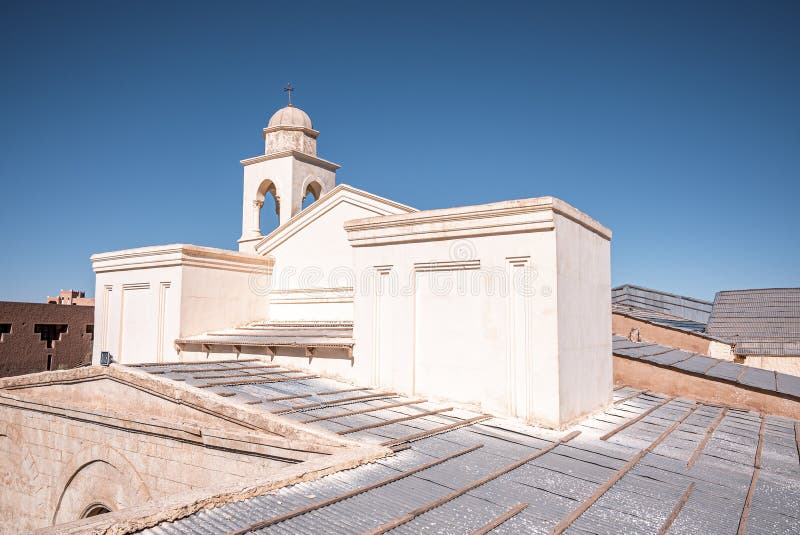 Rooftop of Old Building with Spire on Dome Structure Stock Photo ...