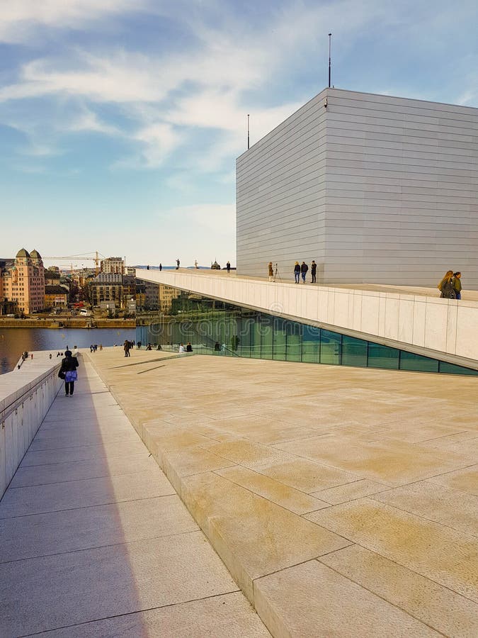 Rooftop of the Oslo Opera House, Norway Editorial Photography - Image ...