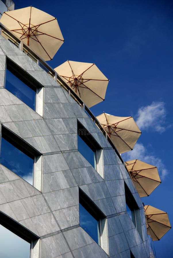 Rooftop Parasols stock photo. Image of parasols, summer - 9683386