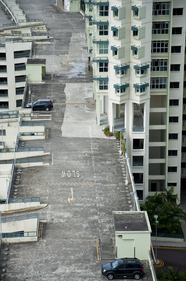 Rooftop Parking stock image. Image of building, roof - 12488869