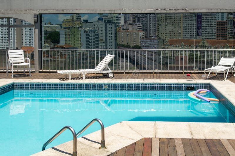 Rooftop Pool, Porto Alegre, Brazil Stock Photo - Image of relax ...