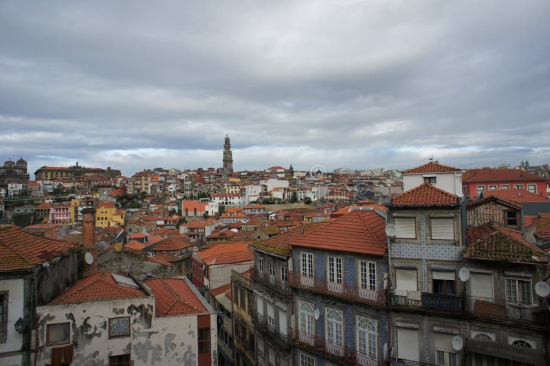 Rooftop of Porto, Portugal stock image. Image of view - 84307335