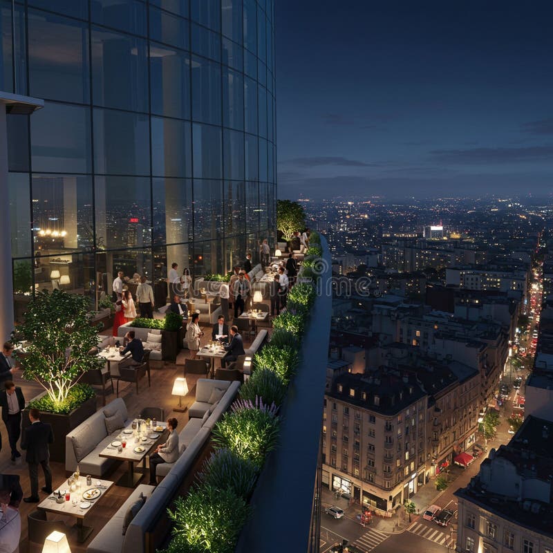 Restaurant Dining Rooftop Stock Illustrations – 1,175 Restaurant Dining ...