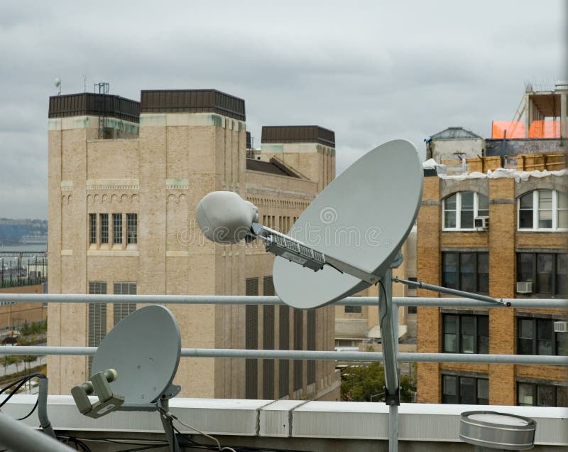 Satellite Dishes 2 stock image. Image of electromagnetic - 1462117