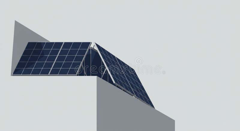 Rooftop Solar Panels Installed on a Modern Building Structure. the ...