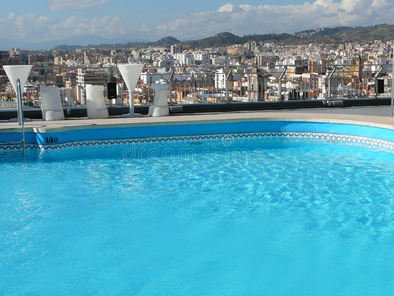 Rooftop Swimming pool stock photo. Image of travel, tropical - 47352960