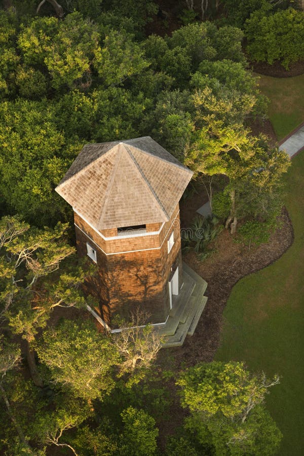 Rooftop of tower. stock image. Image of colour, forest - 3417029