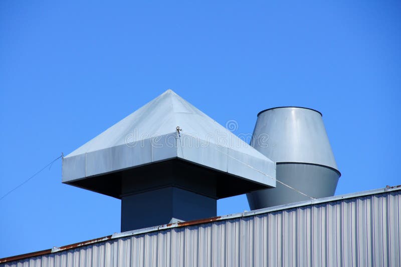 Rooftop vents stock image. Image of modern, tube, heaven - 30946787