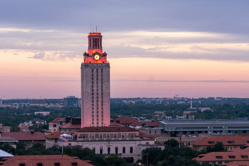 Rooftop View of the Austin, Texas Skyline at Sunrise Editorial Stock ...