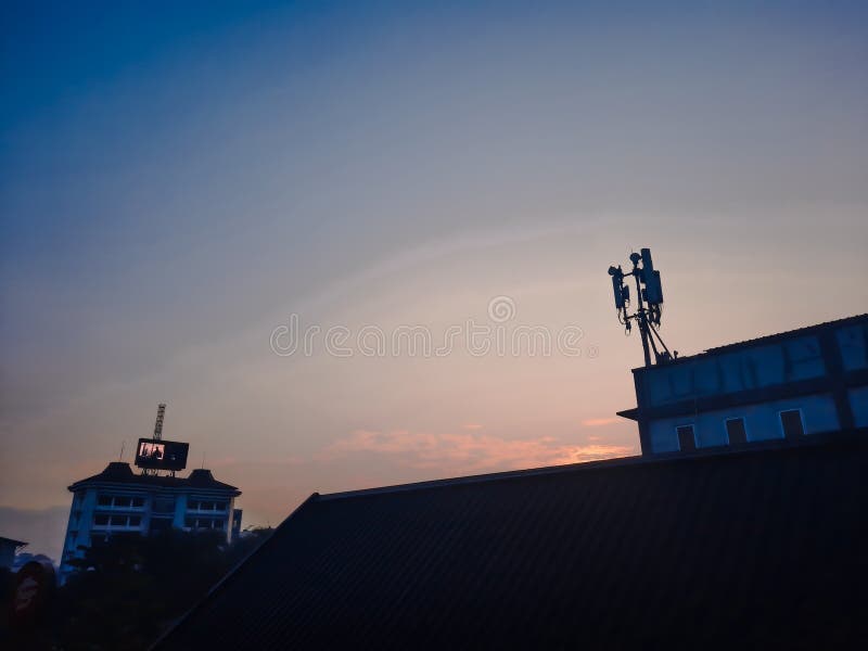 Rooftop View at the Morning Stock Image - Image of sunlight, rooftop ...