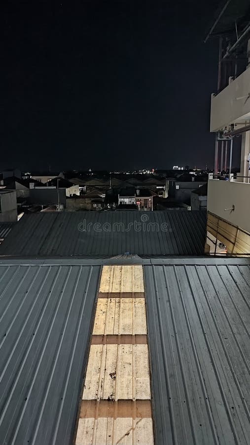 Rooftop View from the Top of the 4th Floor Building Stock Photo - Image ...