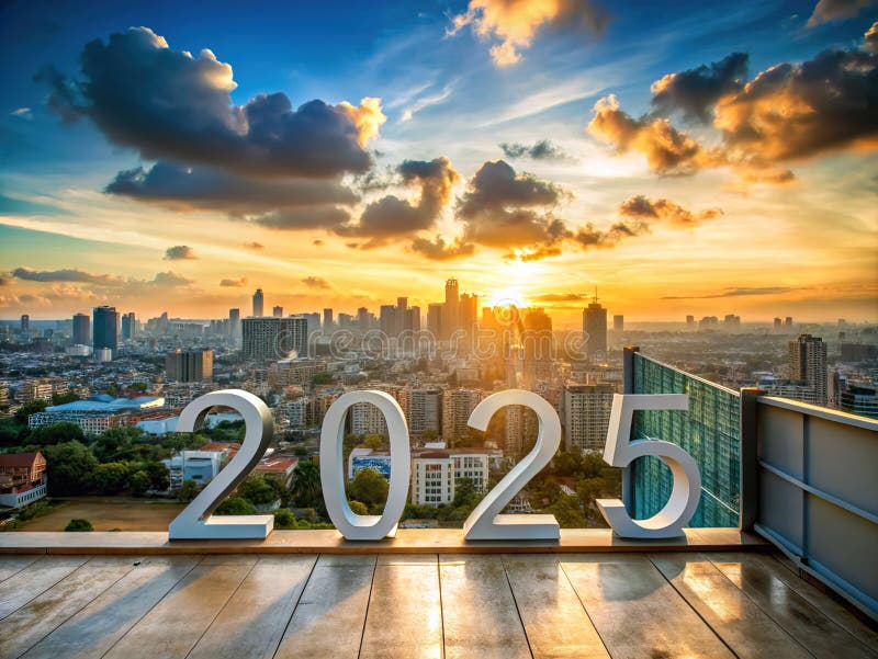 Rooftop Views Background 2025, Urban Skyline Aesthetics Stock ...