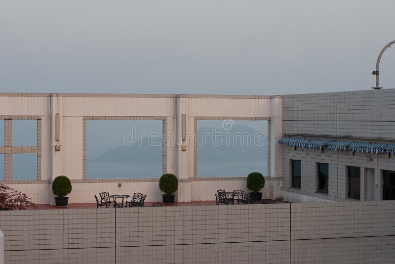 Rooftop Wide View Under Sky at the Top of Building 27 Nov 2005 ...