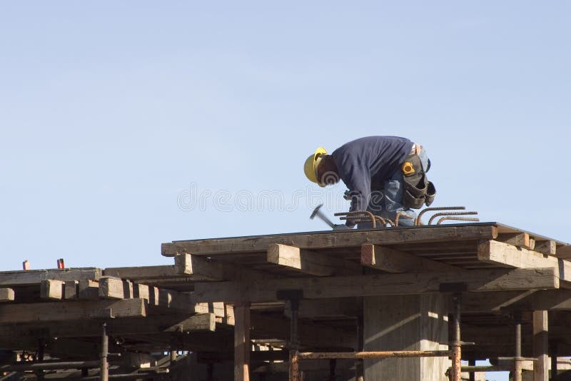 Rooftop Worker stock photo. Image of workers, construct - 806866