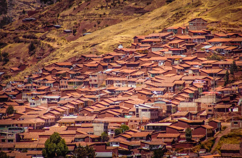 Aerial of slum housing stock image. Image of town, suburb - 19947543