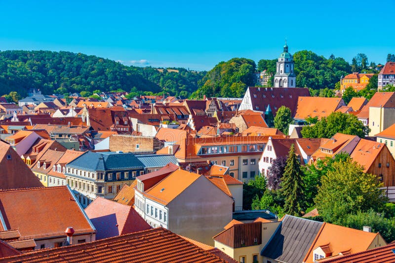 Rooftops of German Town Meissen Stock Image - Image of rooftop ...