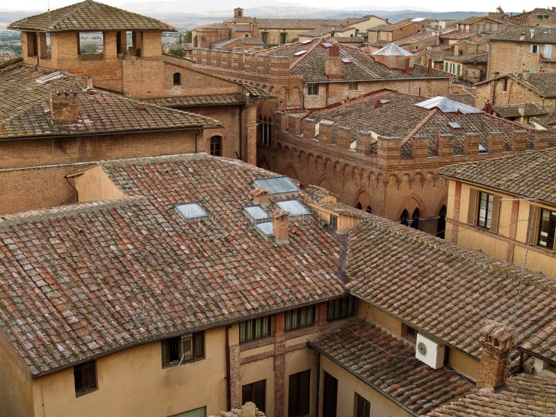 Rooftops in Italy stock image. Image of city, historic - 65290645