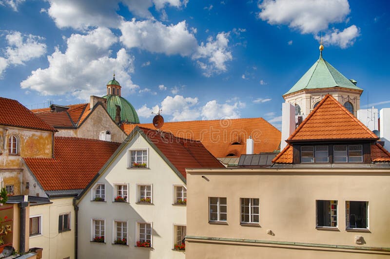Rooftops of Old Prague from High View Point, Stock Image - Image of ...