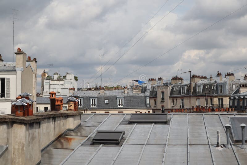 Rooftops of Paris, Montmartre District Stock Photo - Image of paris ...
