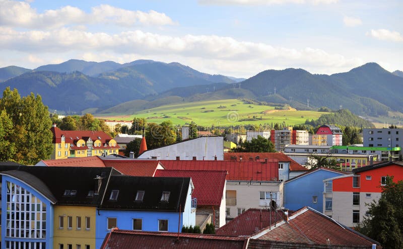 Rooftops of Ruzomberok Old Town Stock Photo - Image of roofs, view ...