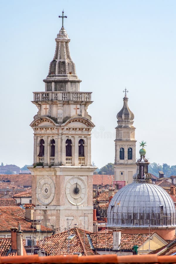 Rooftops and Towers of Venice, Italy Stock Image - Image of building ...