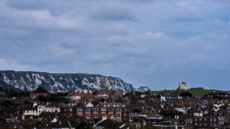Folkestone, City Landscape, Martelloo Tower. United Kingdom. Editorial ...