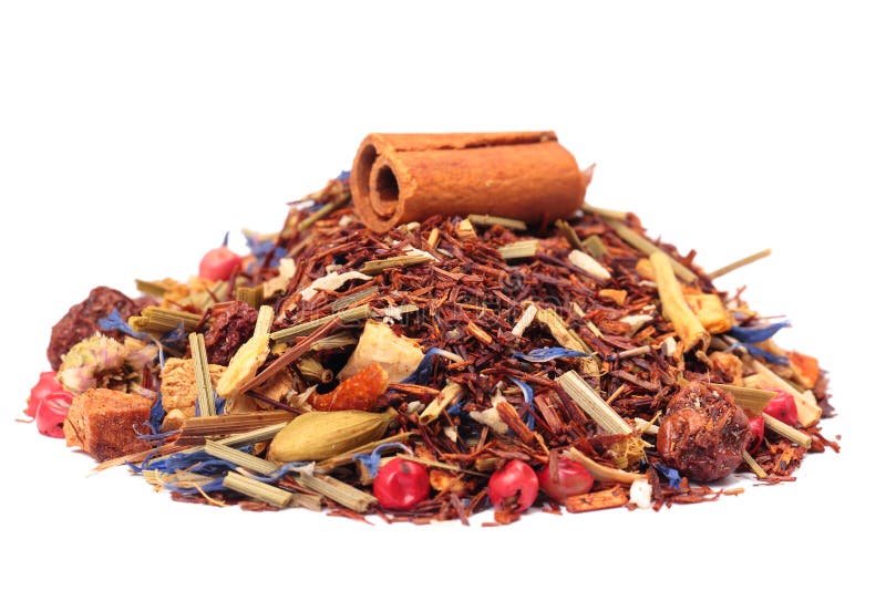 Rooibos Tea with Cinnamon and Fruits Stock Image - Image of ceremony ...