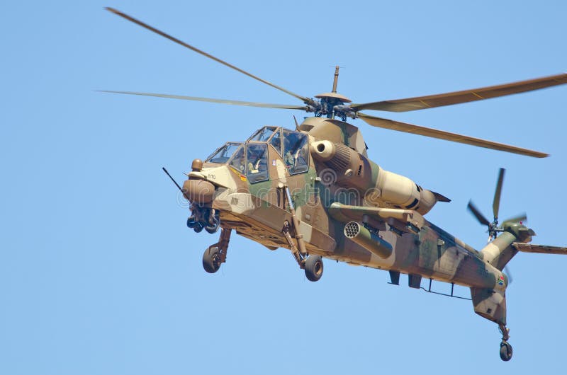 Rooivalk attack helicopter stock image. Image of army - 22480873
