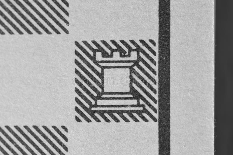Rook on a chess diagram stock image. Image of closeup - 106188701
