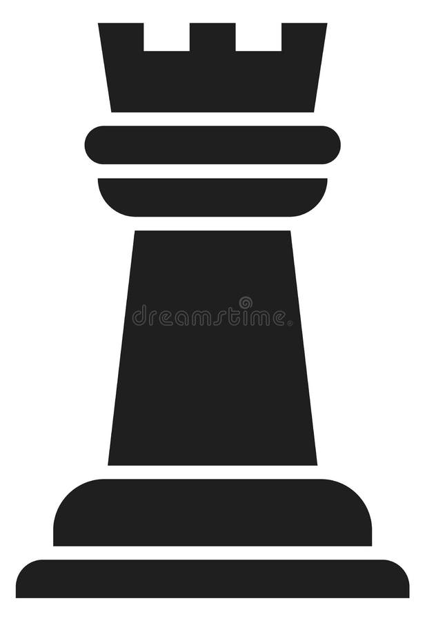 Rook Chess Piece Hand Drawn Sketch Style Vector Stock Vector ...
