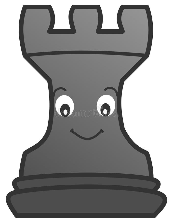 Rook chess piece stock illustration. Illustration of business - 51789072