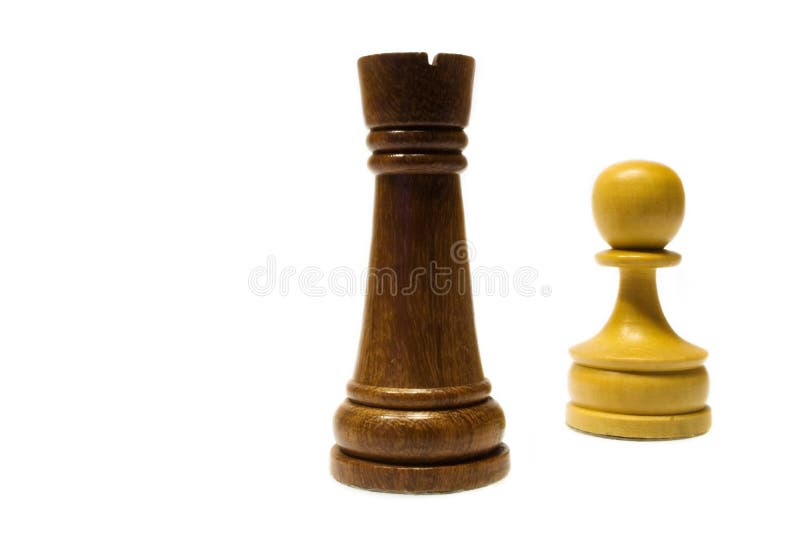 Rook and Pawn stock photo. Image of lacquered, games, goliath - 2589044