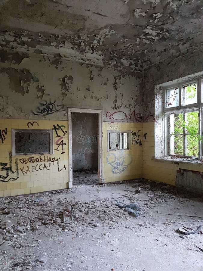 Room in abandoned building stock photo. Image of building - 111674870