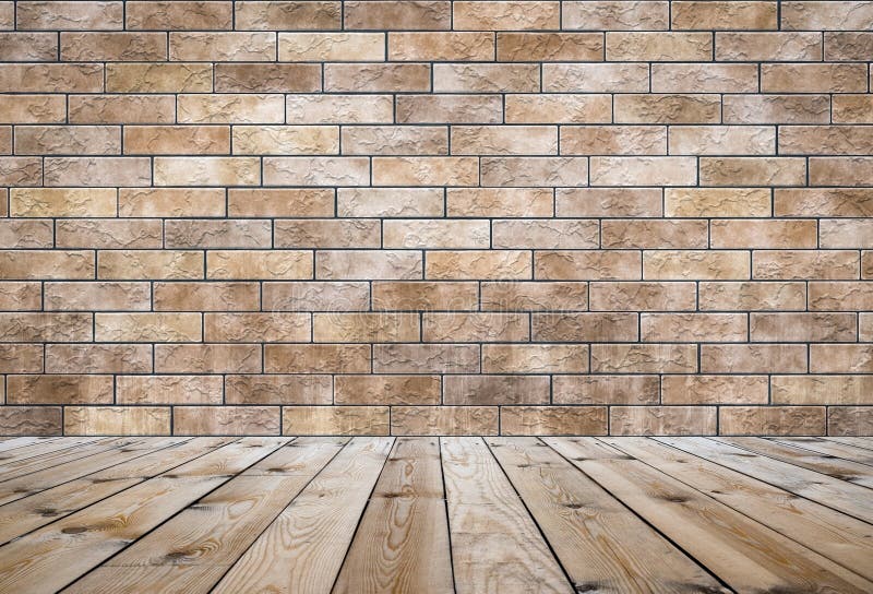 Room with brick wall stock image. Image of material - 213519305