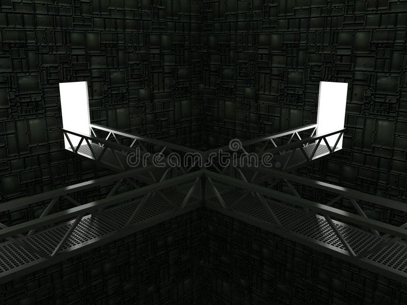 Bridges stock vector. Illustration of beam, blue, abstract - 9263399