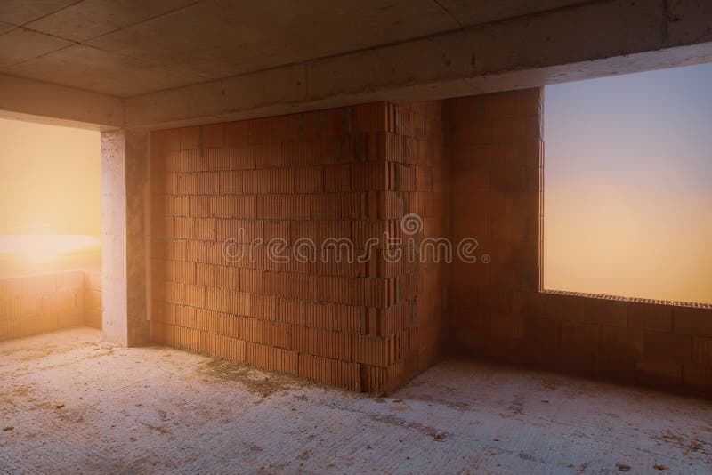 Room in a Building Under Construction. Multi-storey Residential ...