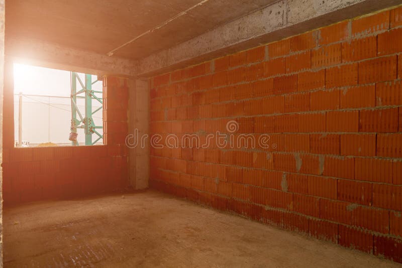 Room In A Building Under Construction. Multi-storey Residential ...