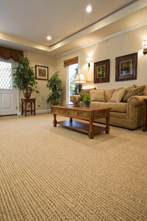 Room with Carpet Interior Design Stock Photo - Image of warm ...