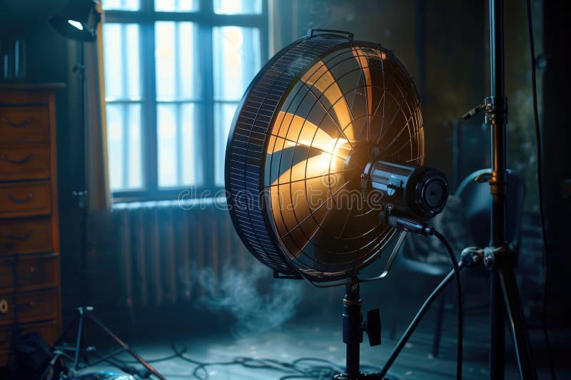 A Room with a Central Ceiling Fan, Ideal for Interior Design or ...