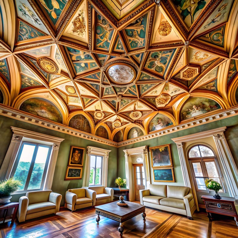 Room cilling design stock illustration. Illustration of light - 340783404