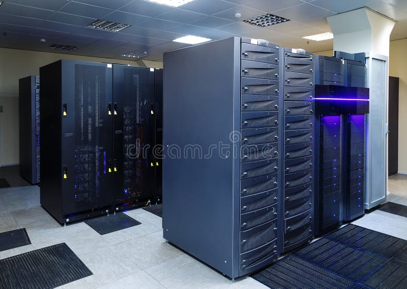 Communication Server Center Stock Photo - Image of business, racks: 7297614
