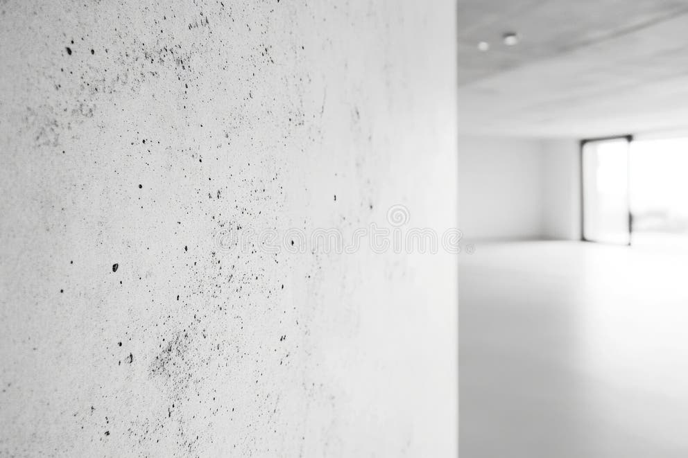 A Room with a Concrete Wall and a Window, Ideal for Use in ...