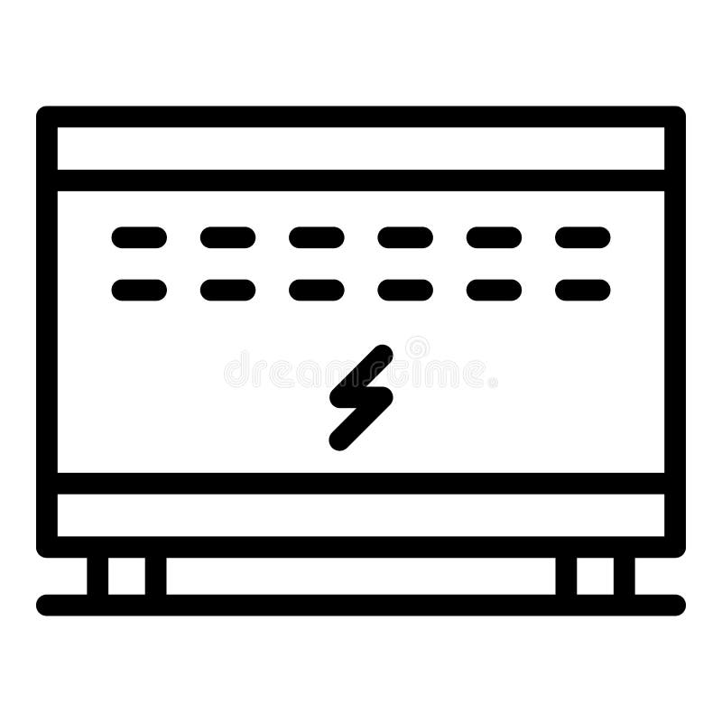 Room Convector Icon Outline Vector. Electric Heater Stock Vector ...